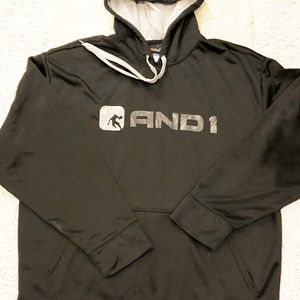 And1 Shirts | And 1 Mens Basketball Hoodie Black W Gray Markin | Poshmark